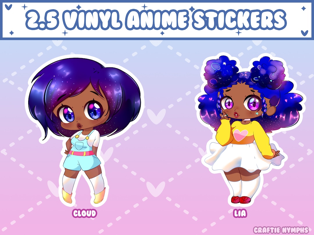 Chibi Girls | Vinyl | Vinyl Stickers| Die Cut Glossy Stickers | Journal ...