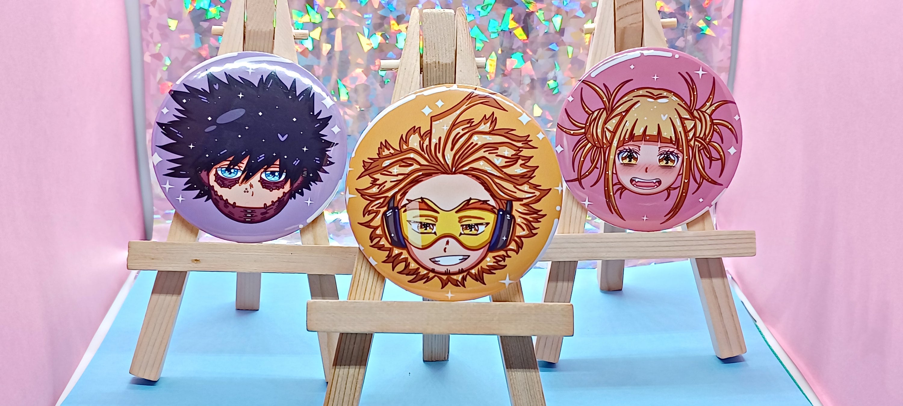 MHA Button Pins Anime Japanese Brooch Pin Badge - Etsy