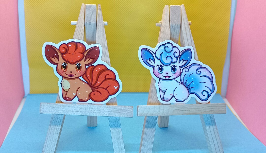 Vulpix Alolan Vulpix Pokemon Vinyl Stickers Vinyl Die Cut Glossy ...