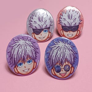 JJK | Sorcerer | Cursed Spirit | Button Pins | Anime | Japanese ...