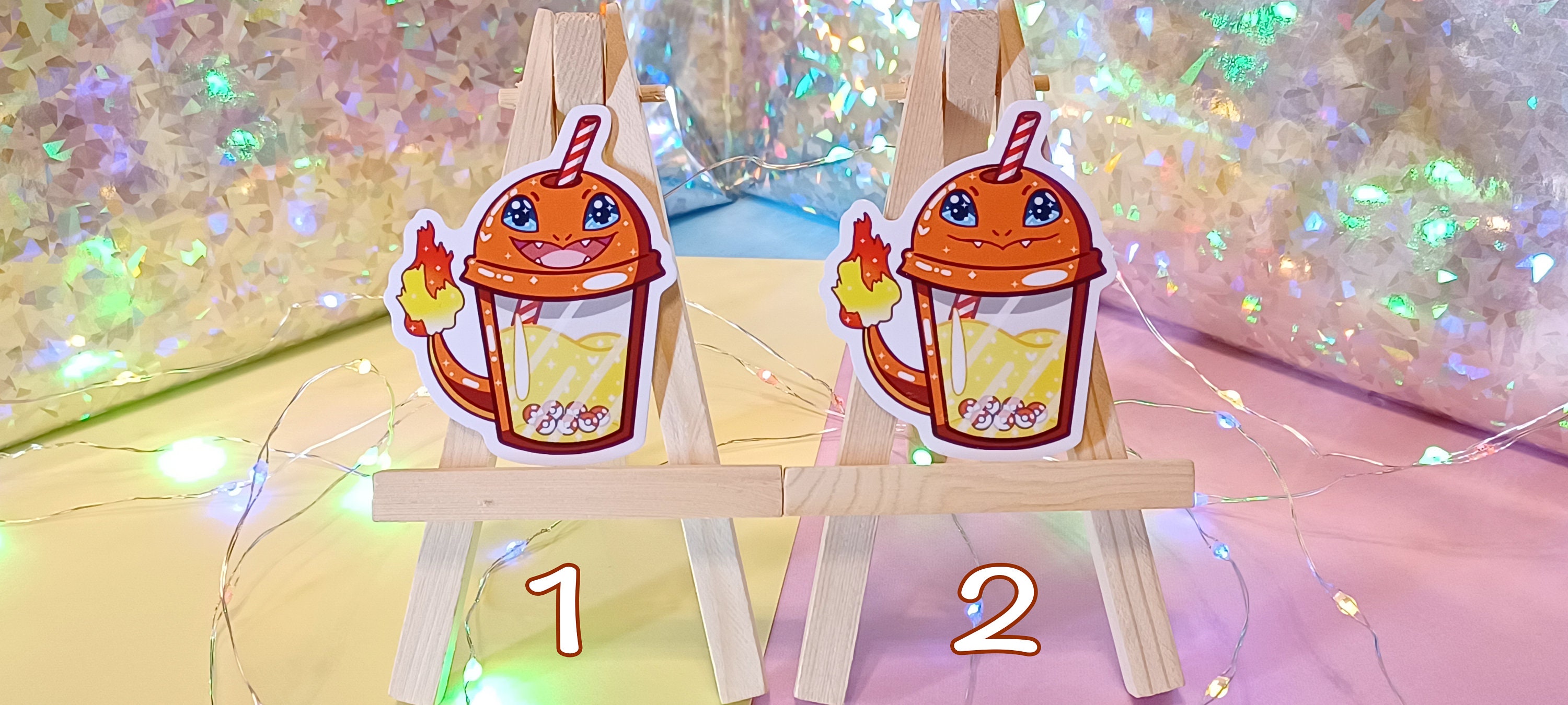 Pokemon Boba Cup Die Cut Glossy Sticker Collection Boba - Etsy