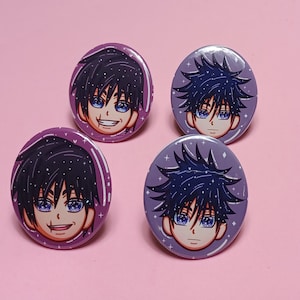 JJK | Sorcerer | Cursed Spirit | Button Pins | Anime | Japanese ...