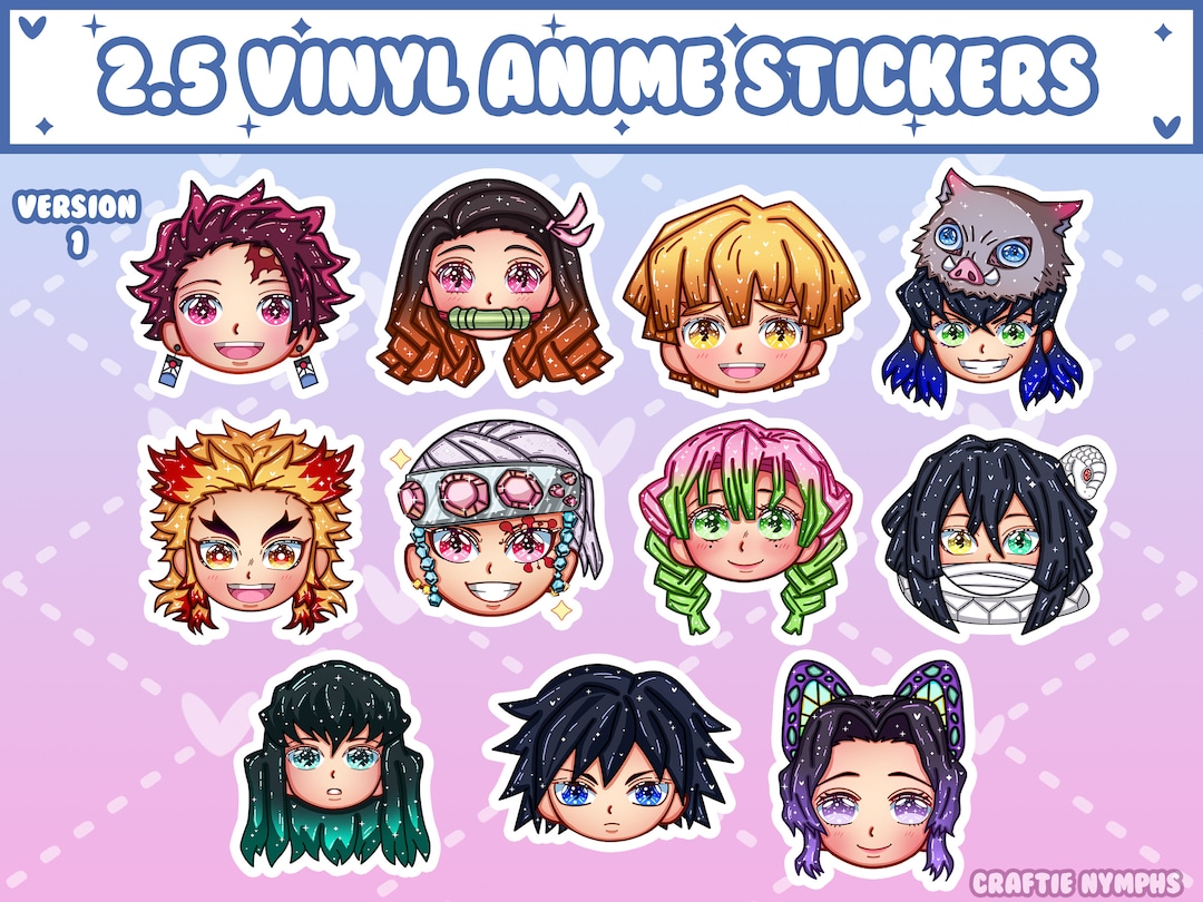 Cute Oni Slayer Demon | Vinyl | Die Cut Glossy Stickers | Scrapbook ...