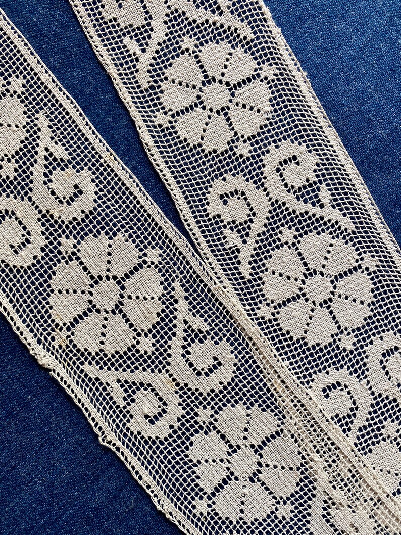 Hand Made Netted Filet Lace by the Yard 2.5 Inch Width - Etsy