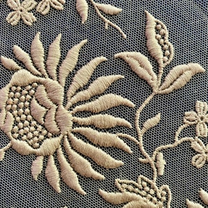 Antique Embroidered Net Lace by the Half Yard - Etsy