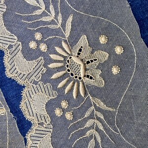 Hand Embroidered Lace Net Motifs Six Different Choices - Etsy