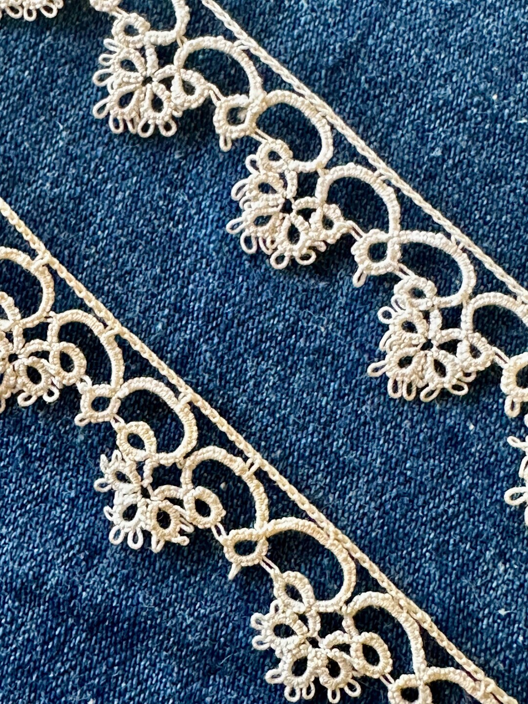 Antique Hand Made Petite Tatted Lace - Etsy