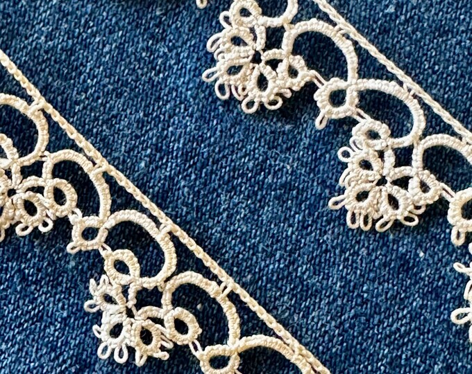 Antique Hand Made Petite Tatted Lace - Etsy
