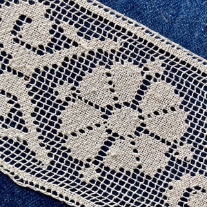 Hand Made Netted Filet Lace by the Yard 2.5 Inch Width - Etsy