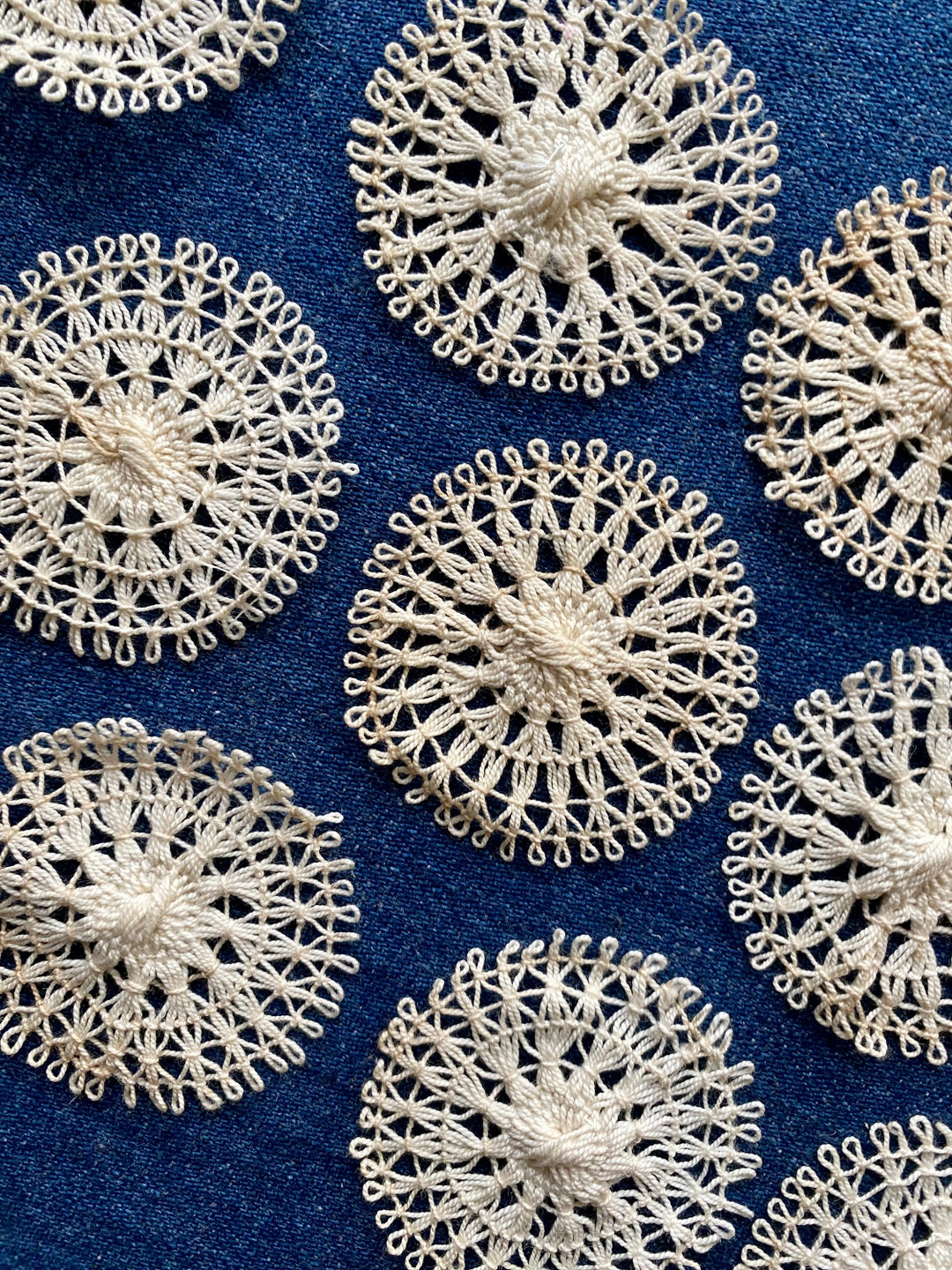 Antique Tenerife Lace Medallions - Etsy