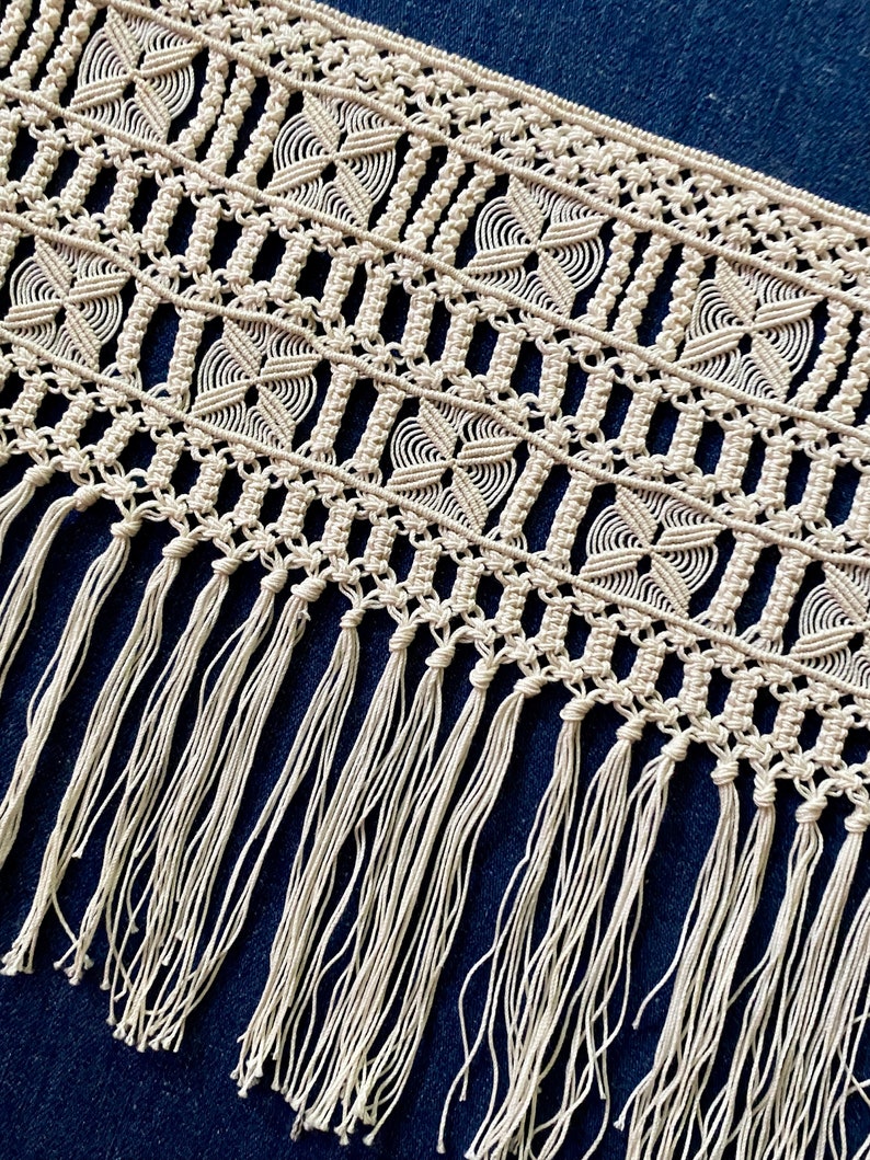 Antique Finely Knotted Macramé Fringe by the Yard - Etsy