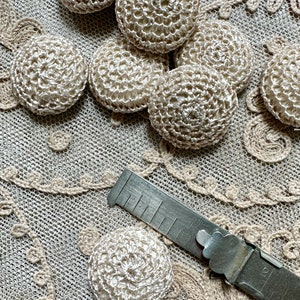 Antique Lacy Hand Crocheted Buttons - Etsy