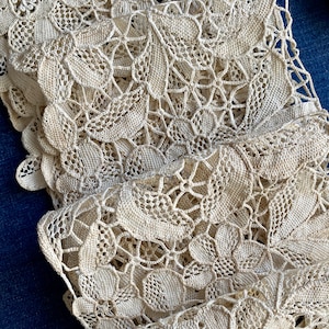 Antique Hand Made Venetian Gros Point Lace - Etsy