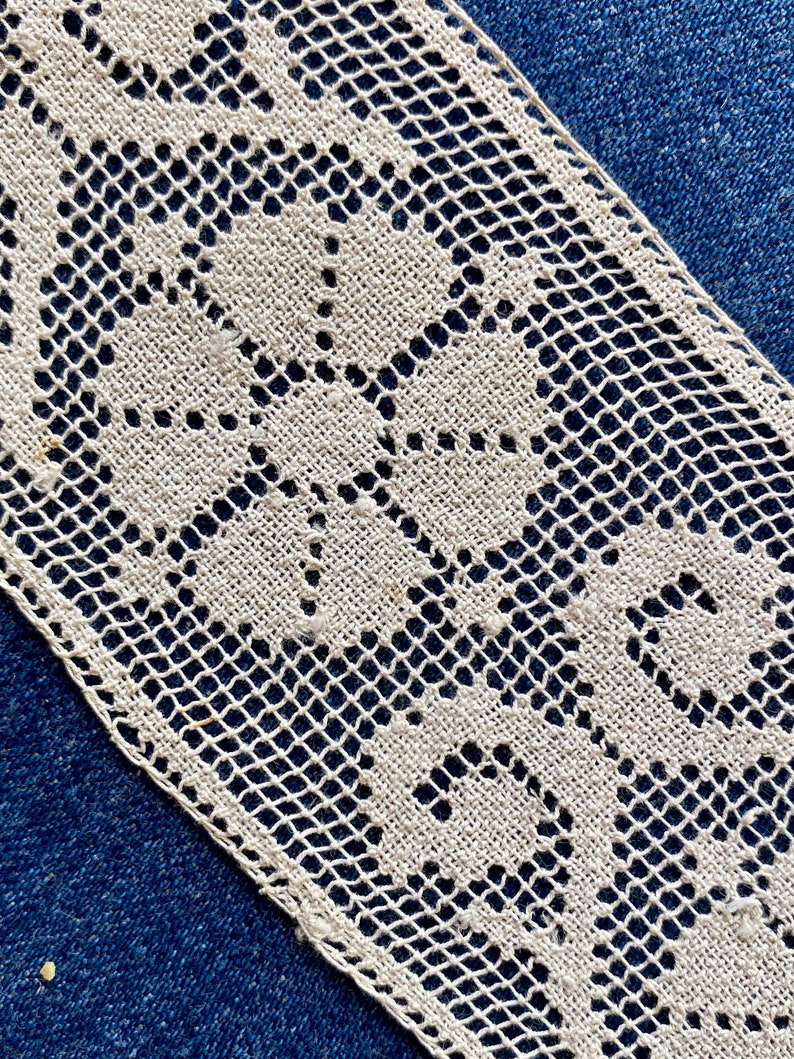 Hand Made Netted Filet Lace by the Yard 2.5 Inch Width - Etsy