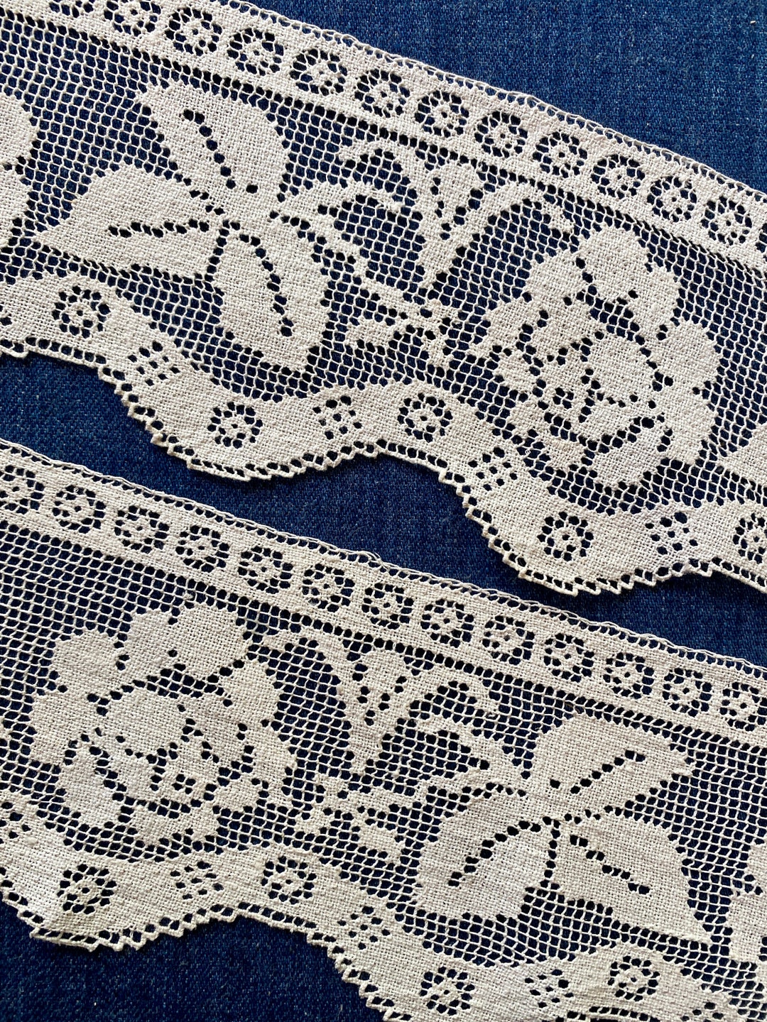 Hand Made Netted Filet Lace by the Yard 3.5 Inch Width - Etsy