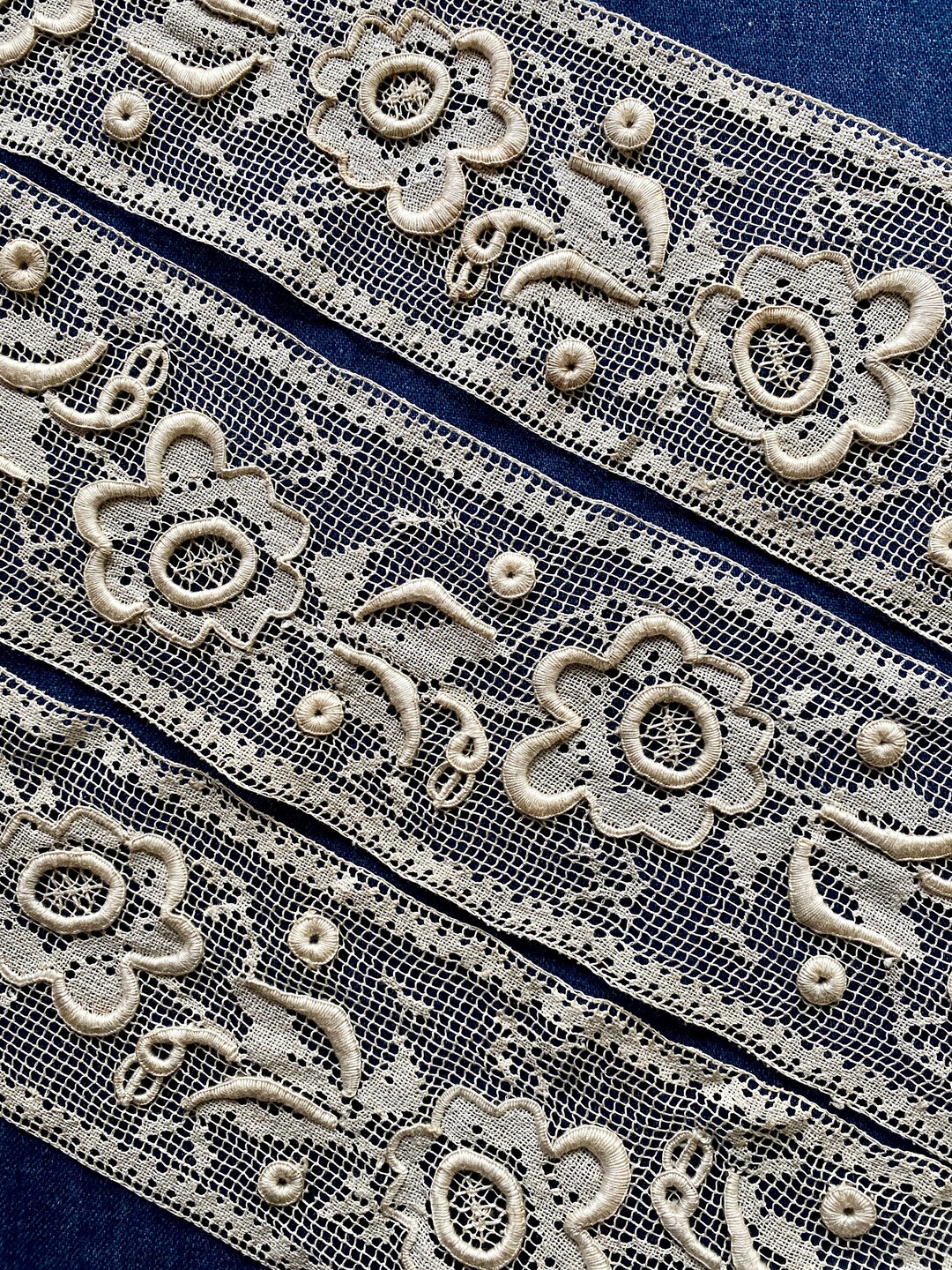 Hand Made Netted Filet Lace by the Yard 3.5 Inch Width - Etsy