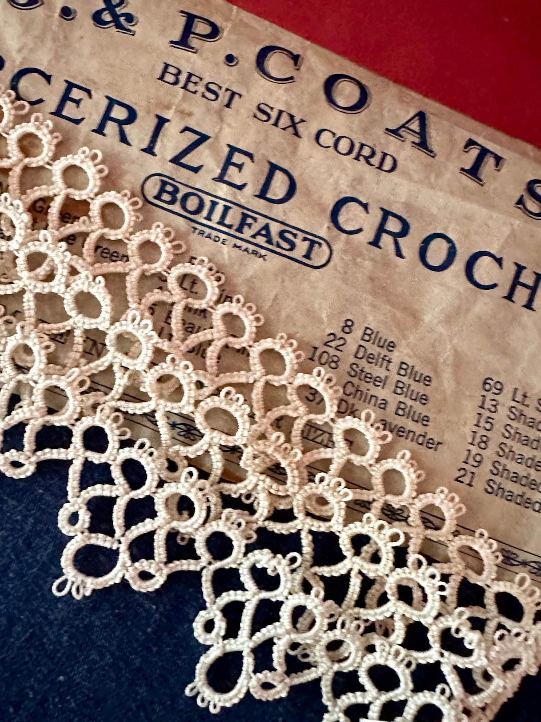 Antique Hand Made Tatted Lace - Etsy