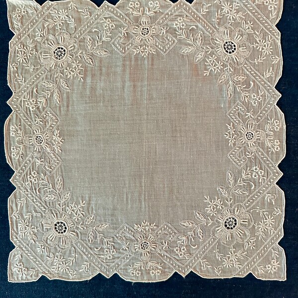 Antique Lace Handkerchief - Etsy