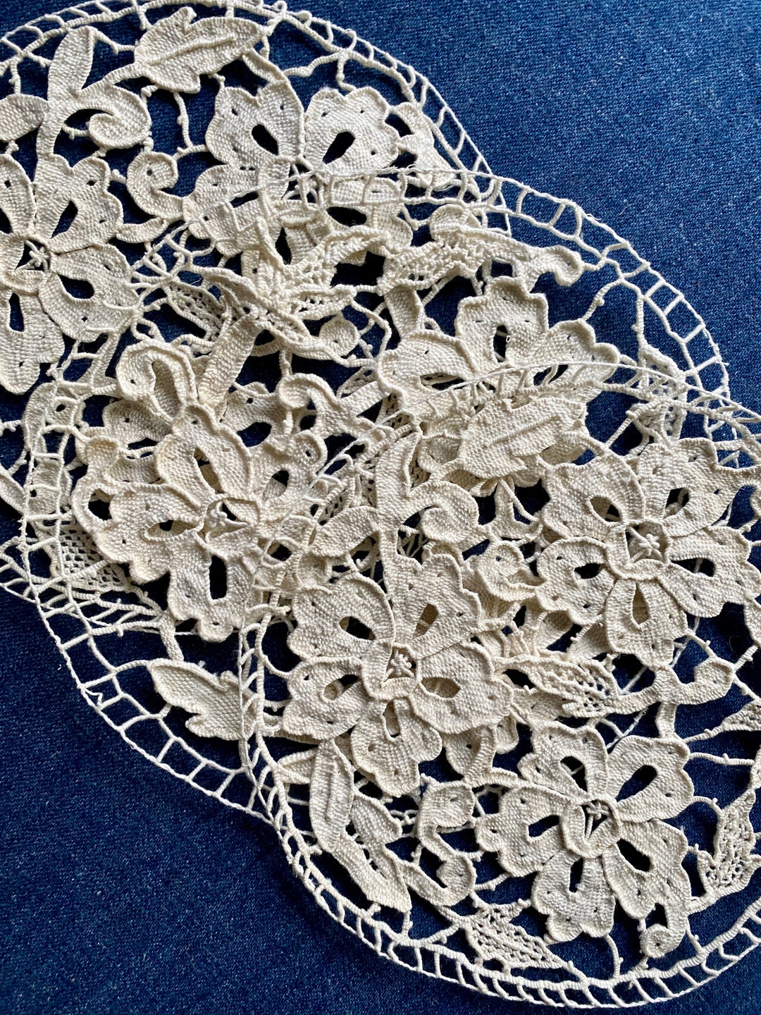 Floral Needle Lace Appliques - Etsy