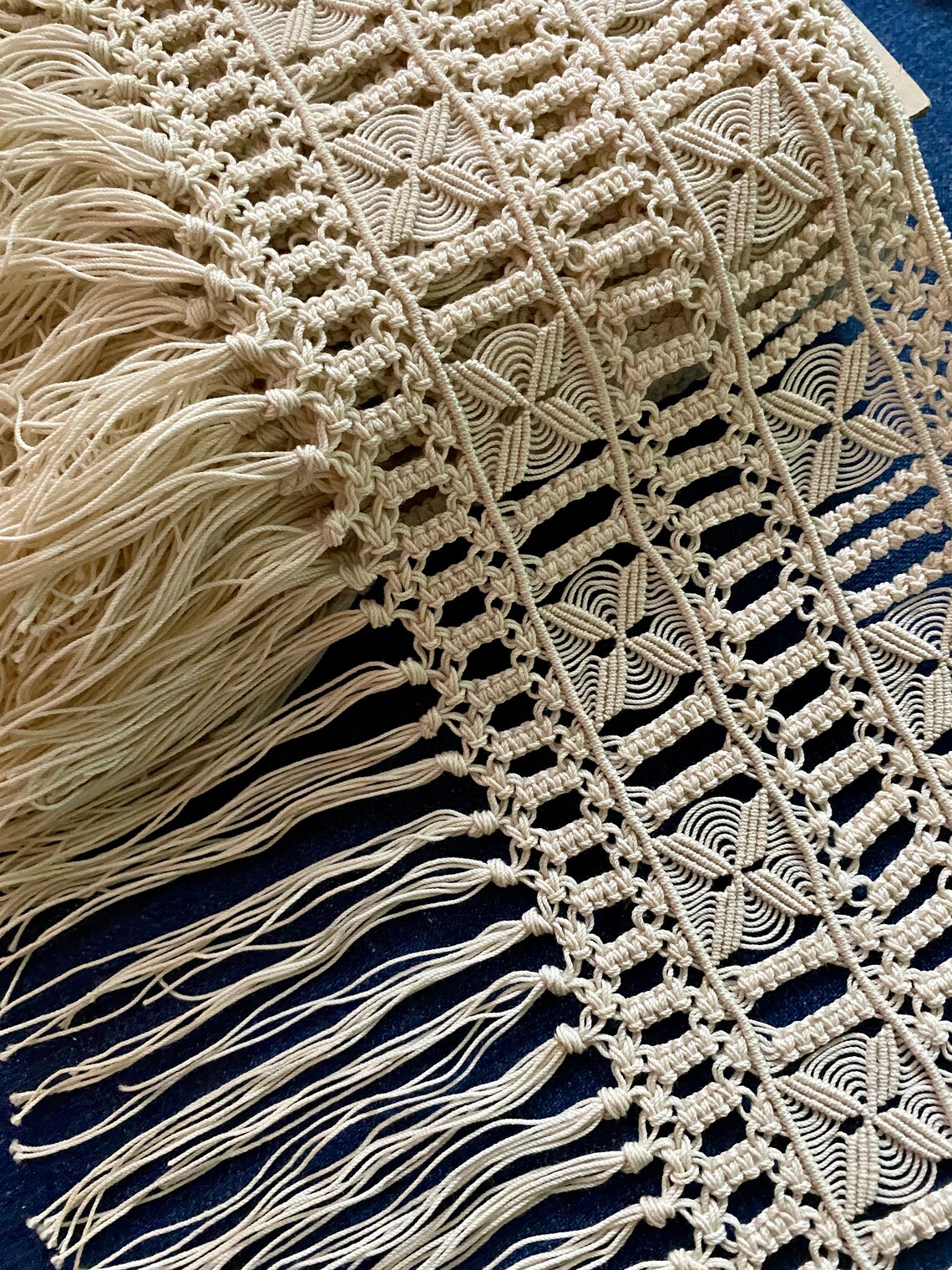 Antique Finely Knotted Macramé Fringe by the Yard | Etsy