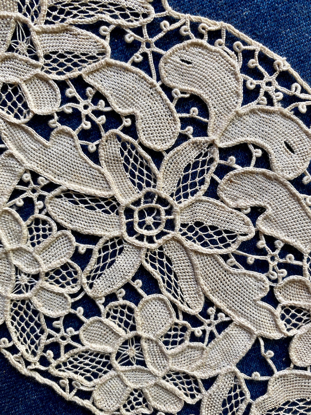 Antique Hand Made Floral Needle Work Appliques - Etsy