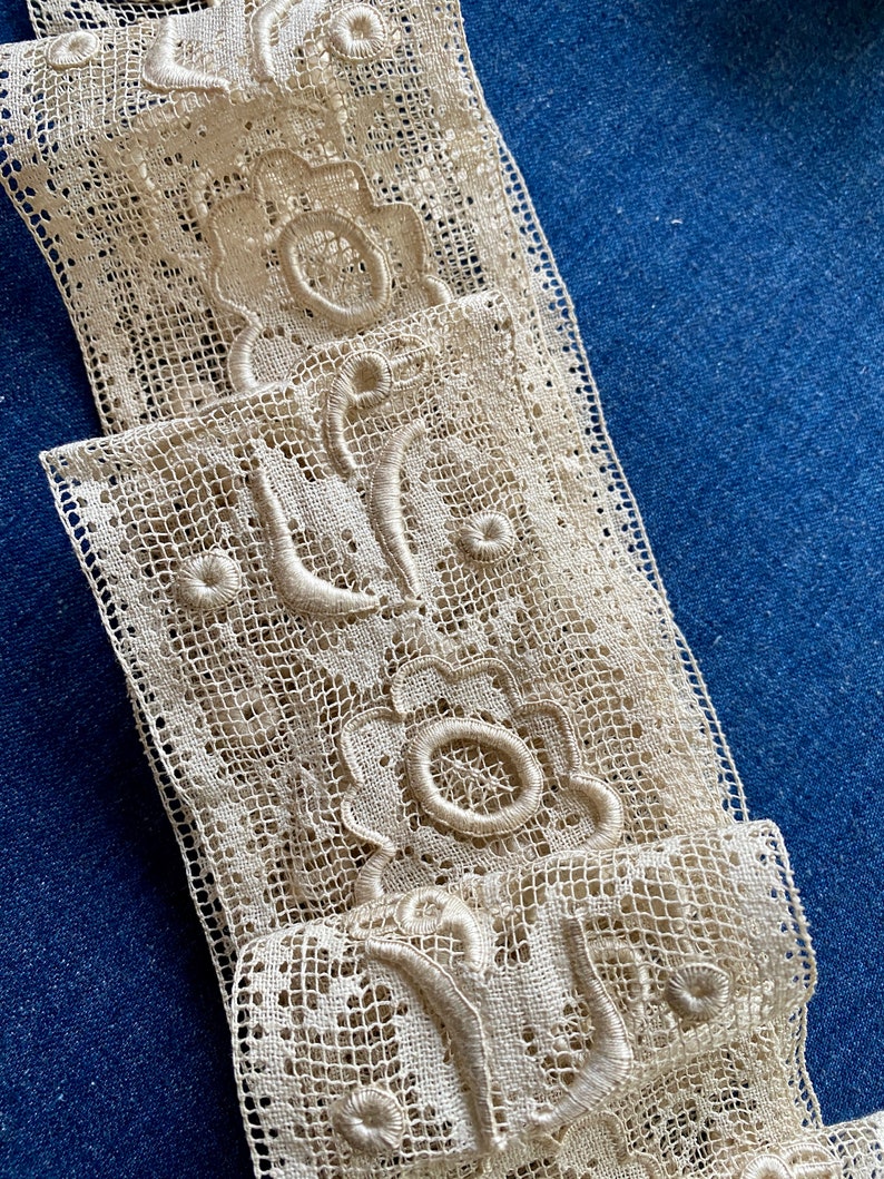 Hand Made Netted Filet Lace by the Yard 3.5 Inch Width - Etsy
