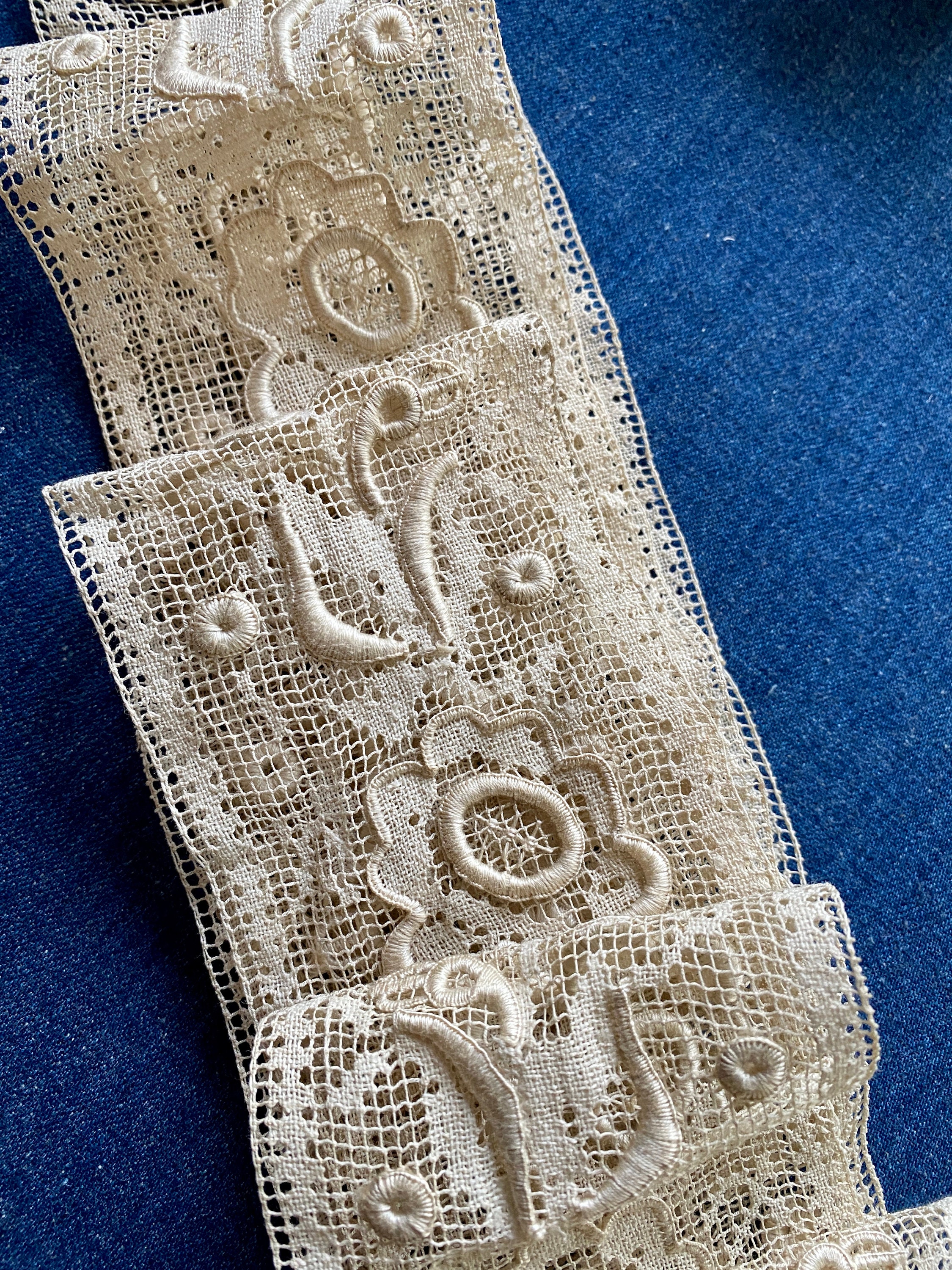 Hand Made Netted Filet Lace by the Yard 3.5 Inch Width - Etsy