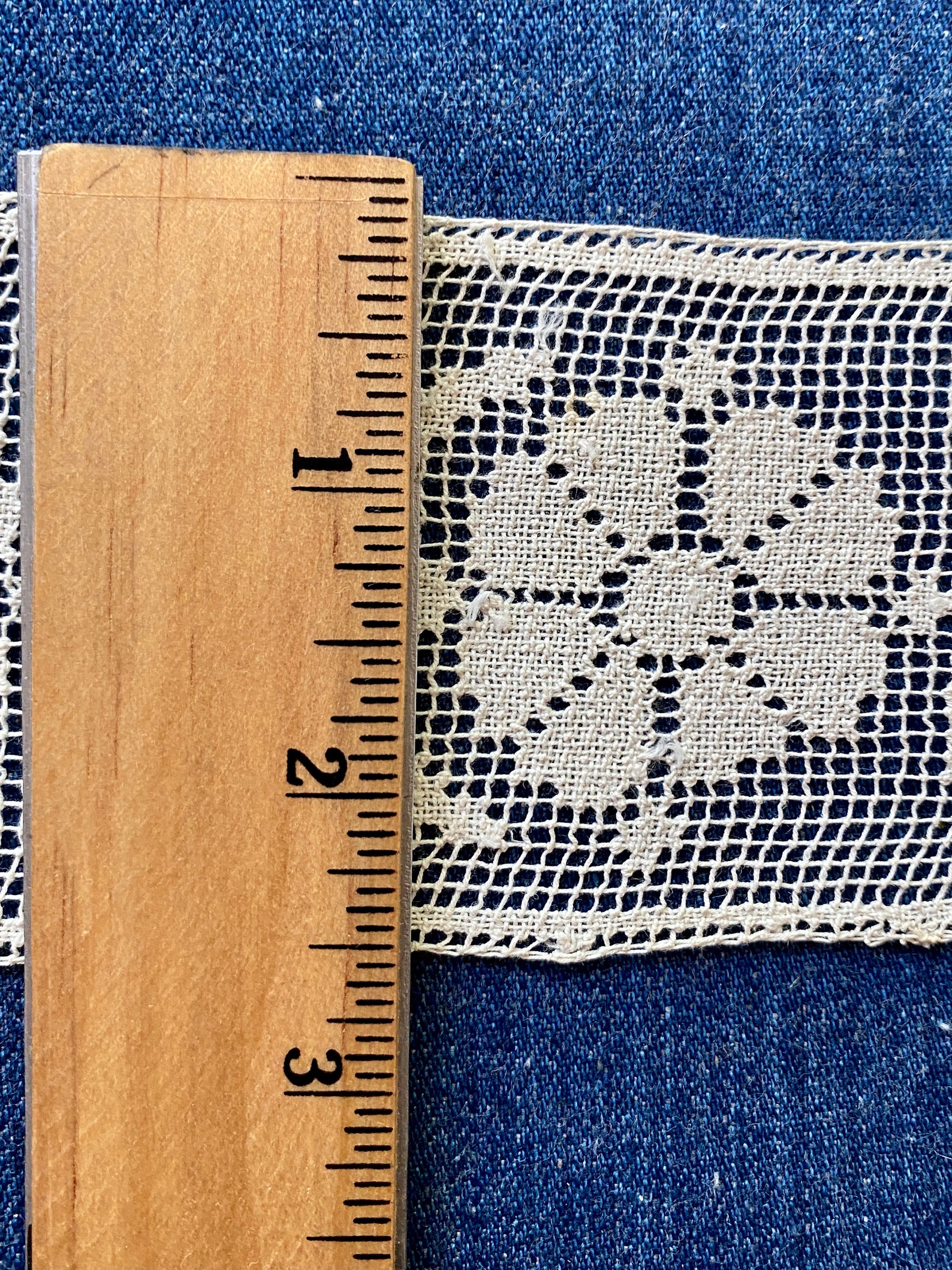 Hand Made Netted Filet Lace by the Yard 2.5 Inch Width - Etsy