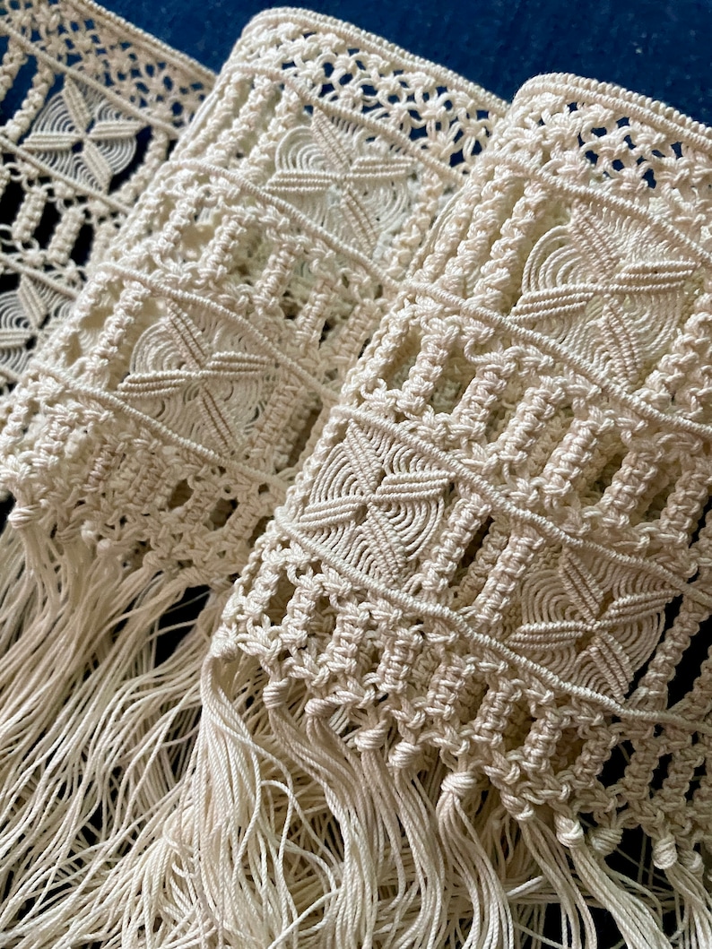 Antique Finely Knotted Macramé Fringe by the Yard - Etsy