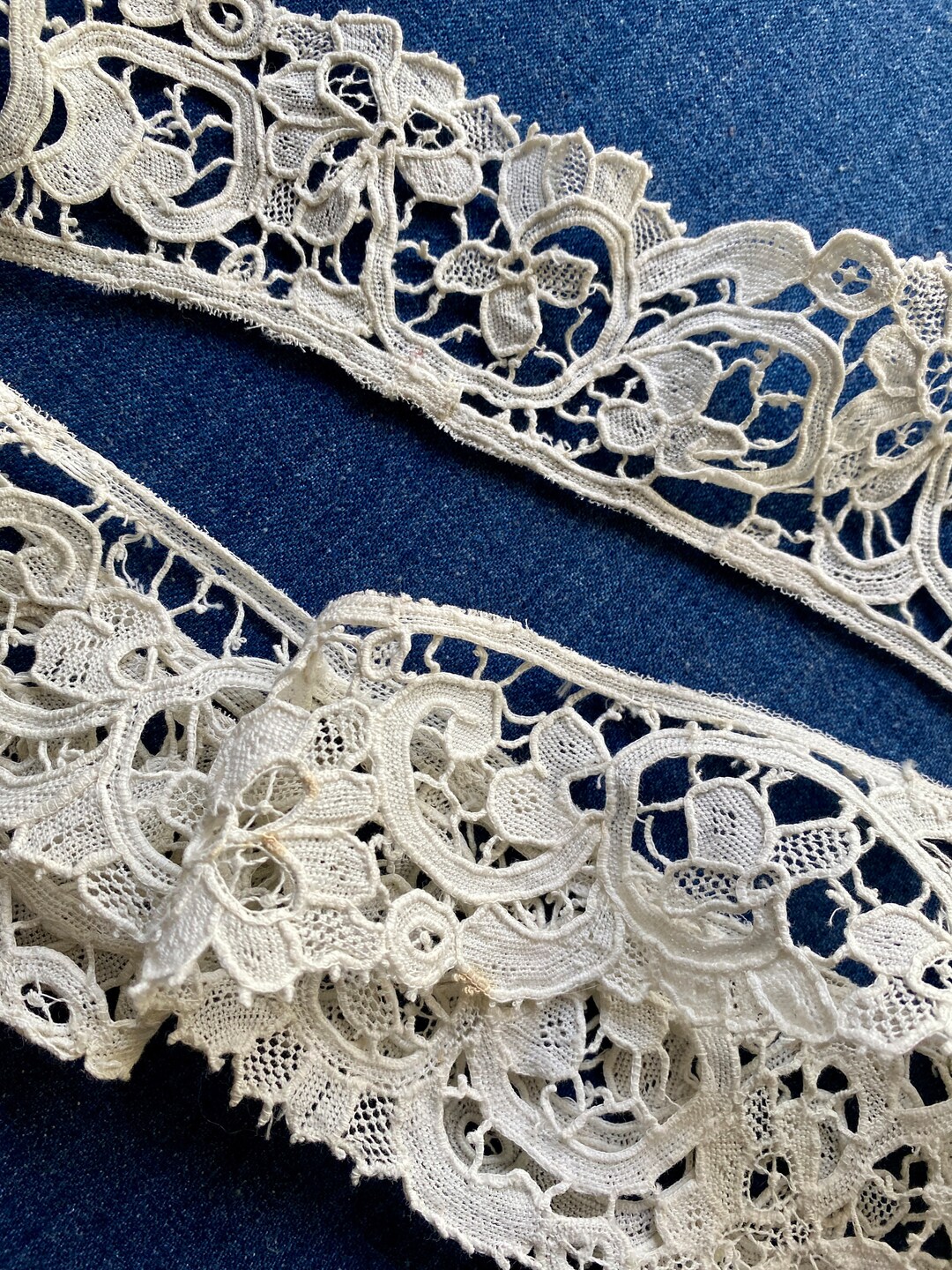 Antique Hand Made Venetian Gros Point Lace Length - Etsy