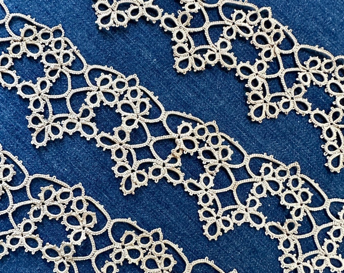 Antique Hand Made Tatted Lace - Etsy