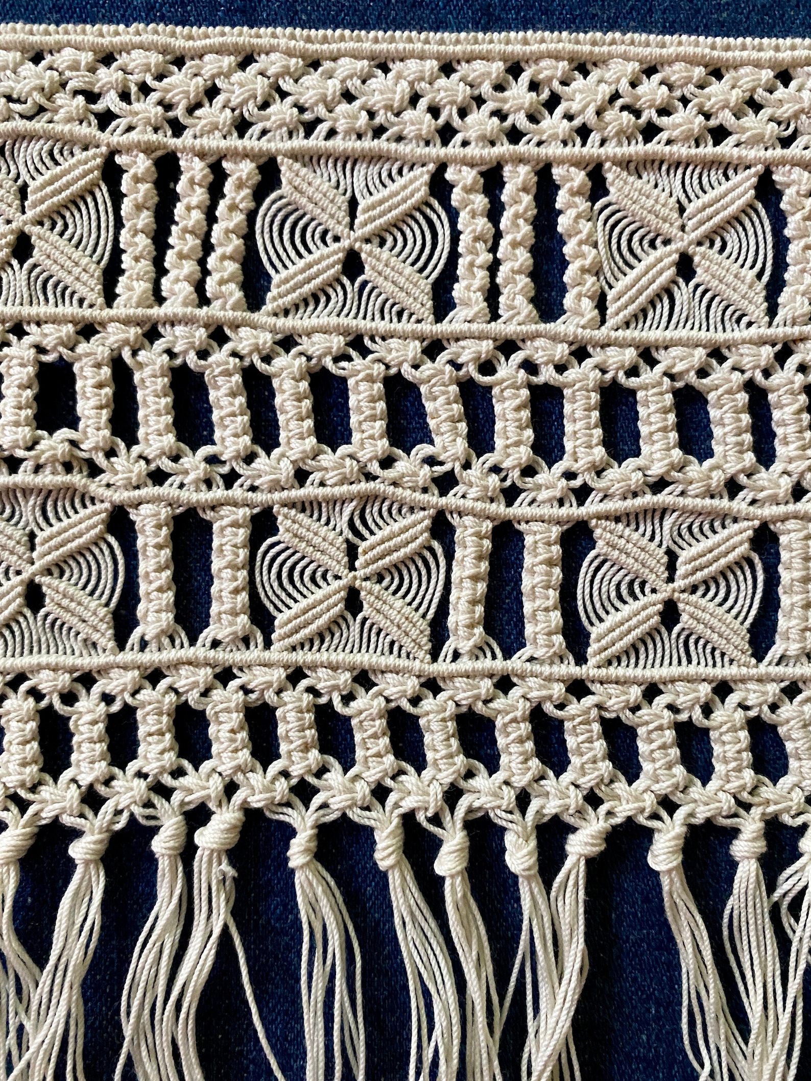 Antique Finely Knotted Macramé Fringe by the Yard - Etsy