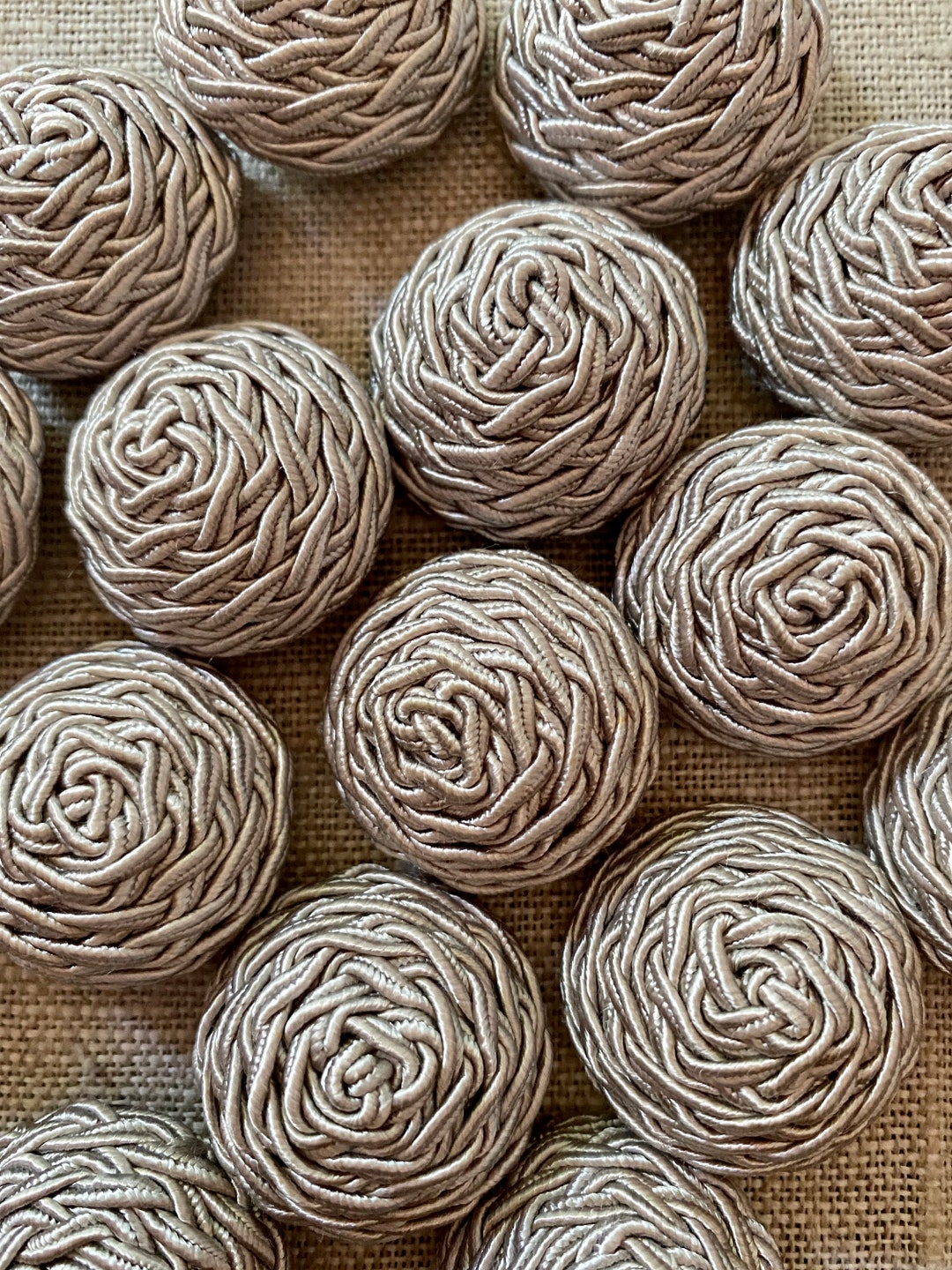 Soutache Braided Button Light and Dark Grey - Etsy