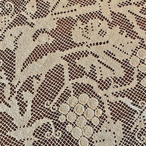 Panel of Hand Made Filet Lace - Etsy