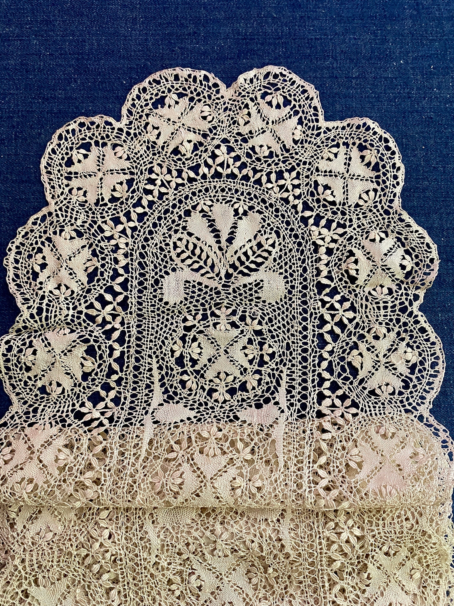 Antique Silk Maltese Lace Scarf - Etsy