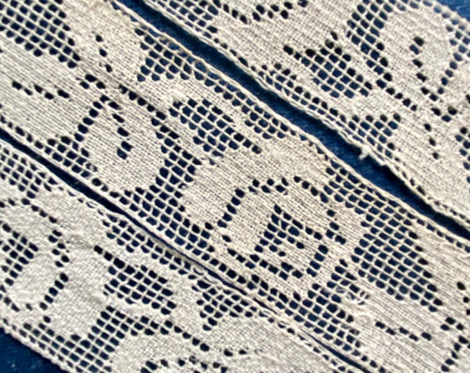 Hand Made Netted Filet Lace by the Yard 1.25 Inch Width - Etsy