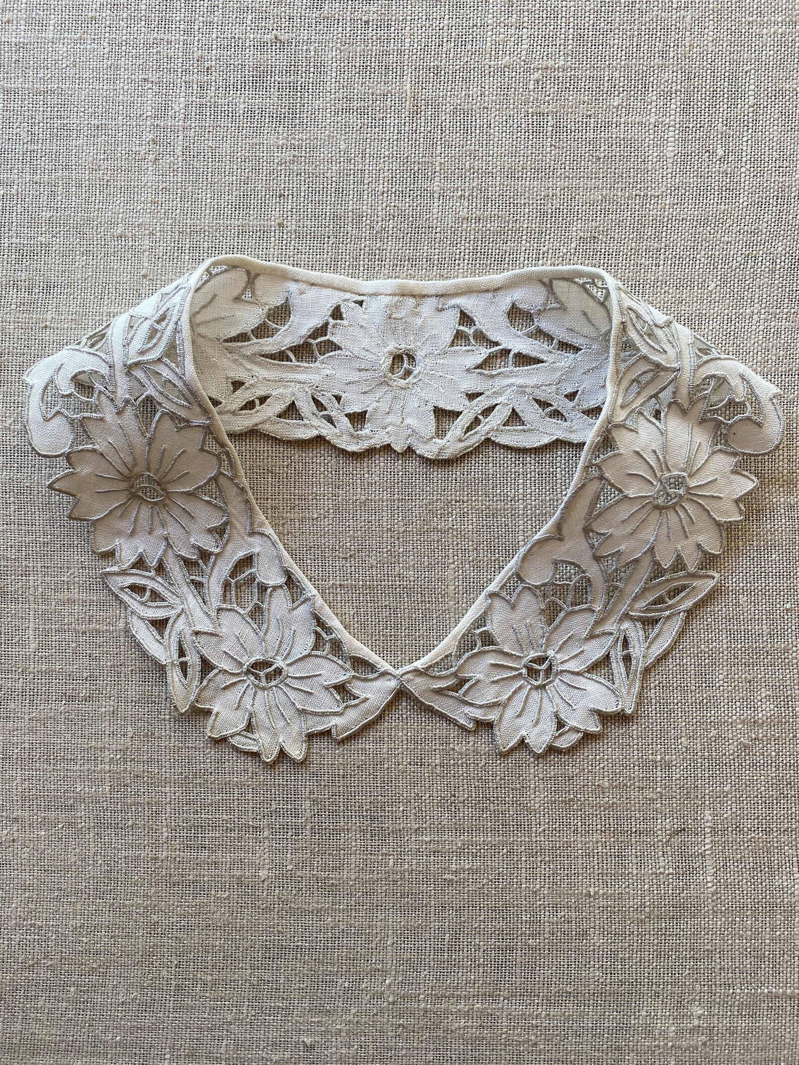 Vintage Madeira Hand Embroidery Collar to Finish - Etsy