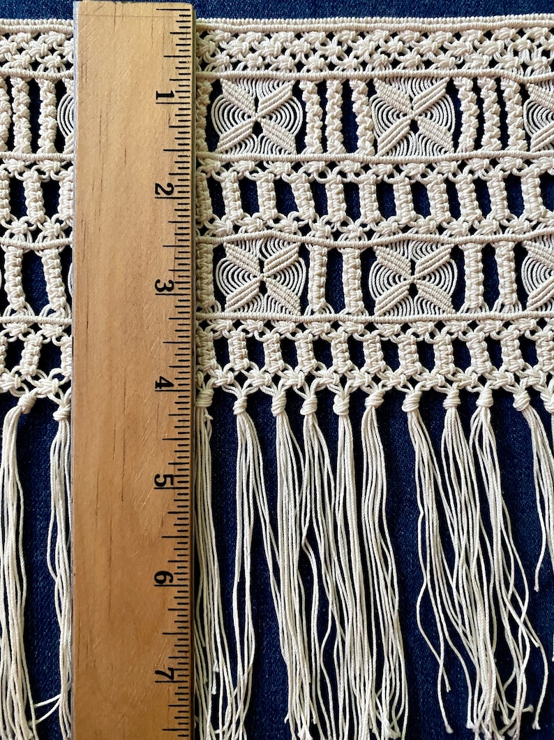 Antique Finely Knotted Macramé Fringe by the Yard - Etsy