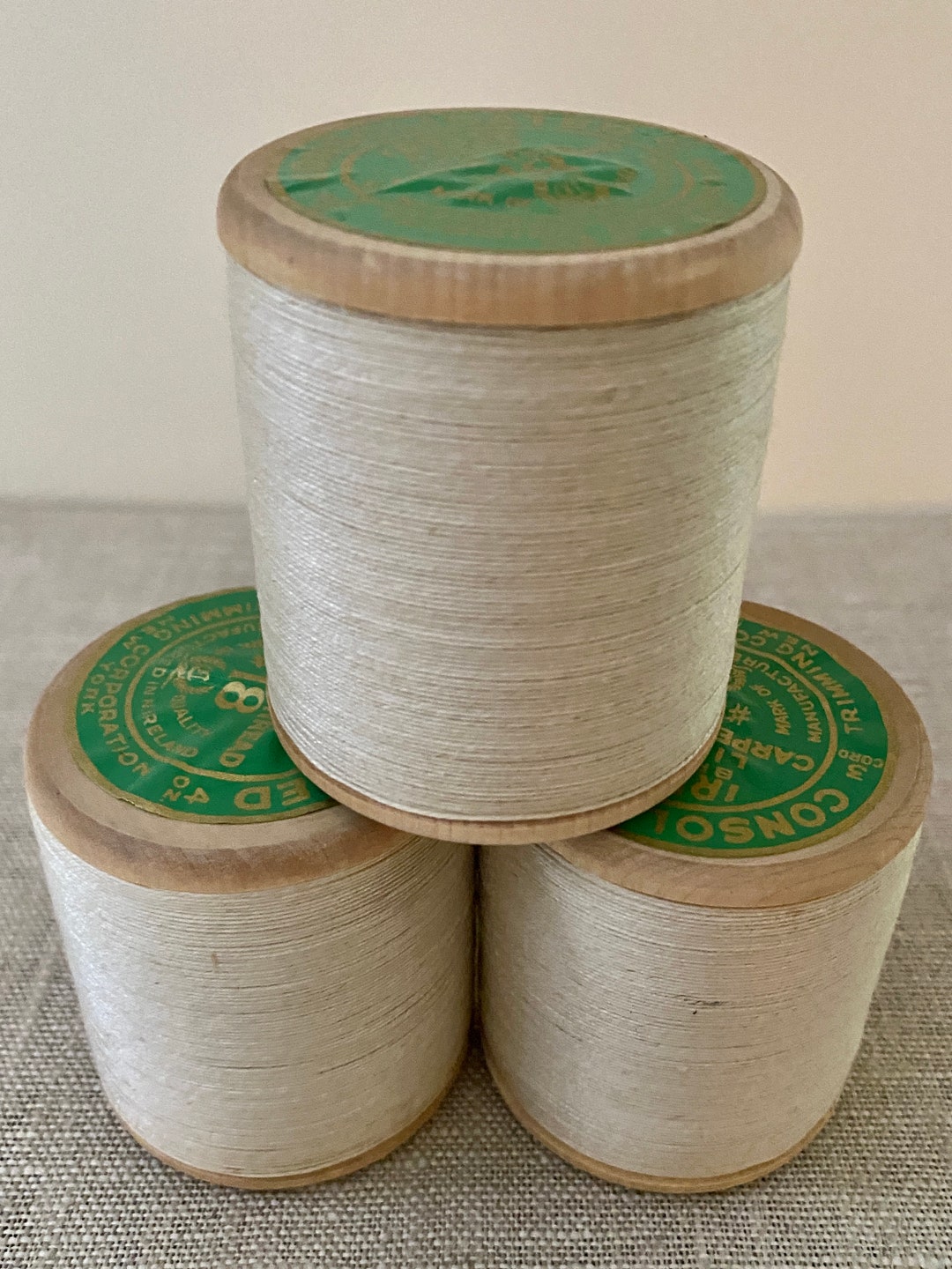 Antique Three Cord Linen Carpet Thread Four Ounce Spool Four Different ...