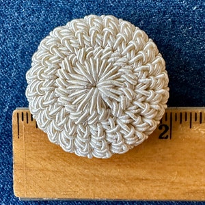 Vintage Unused Crochet Cord Button - Etsy