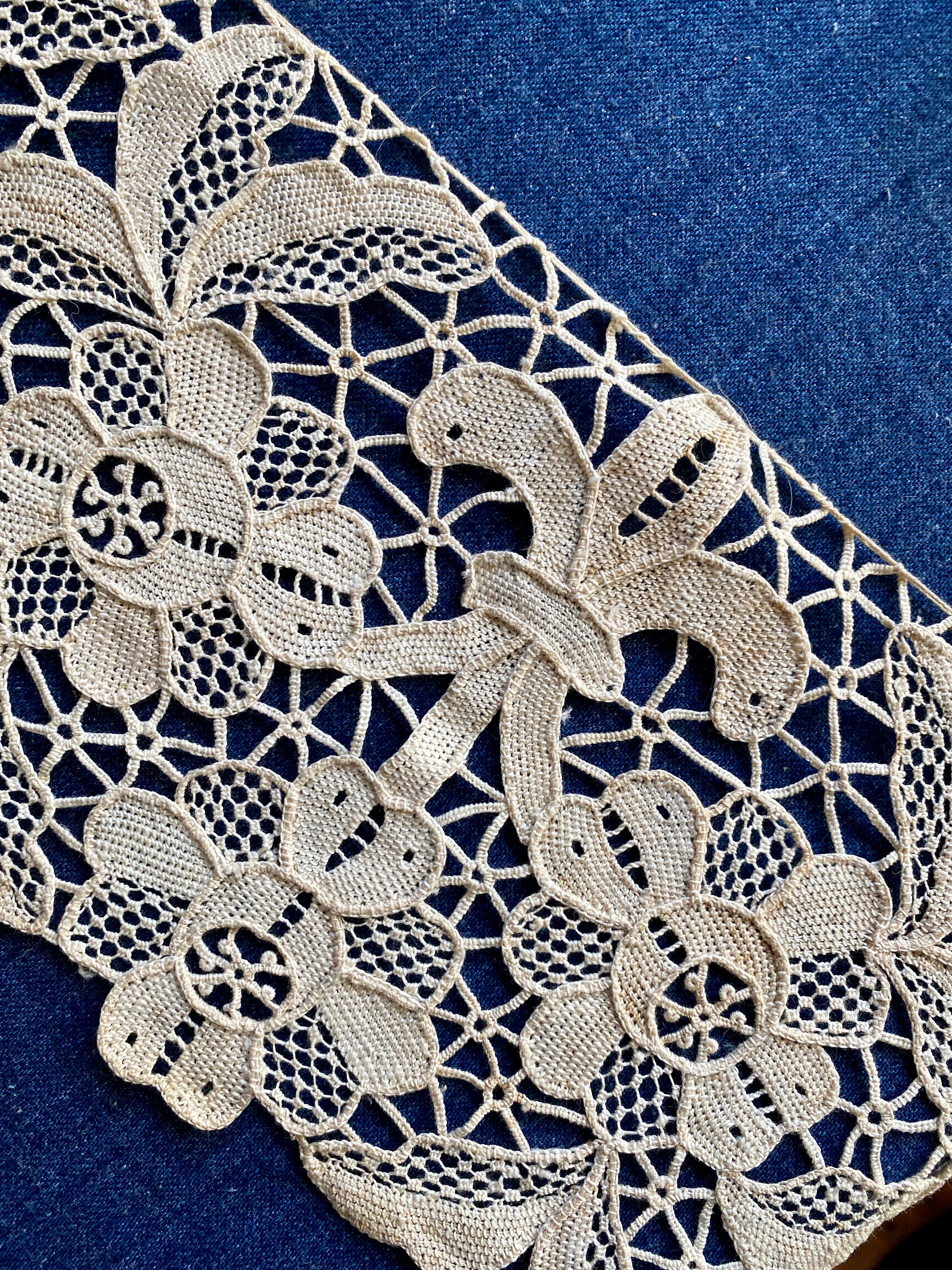 Antique Hand Made Venetian Gros Point Lace - Etsy