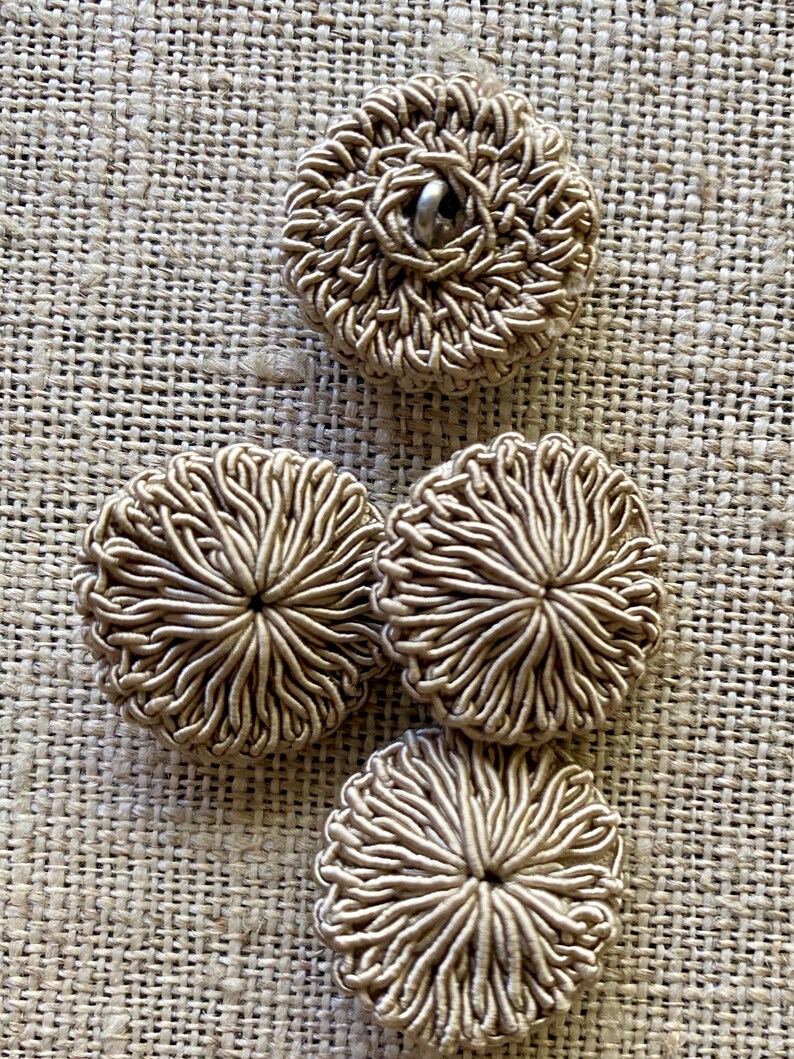 Three Different Choices Crochet Cord Buttons - Etsy