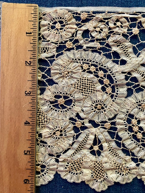Antique Hand Made Mixed Lace Length - Gem