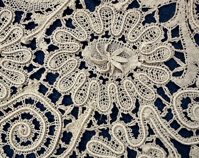 Antique Hand Made Bruges/pillow Lace Pair - Etsy