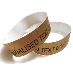 Wristbands Tyvek 3/4" Security Event Paper Party Custom Printed ID ...