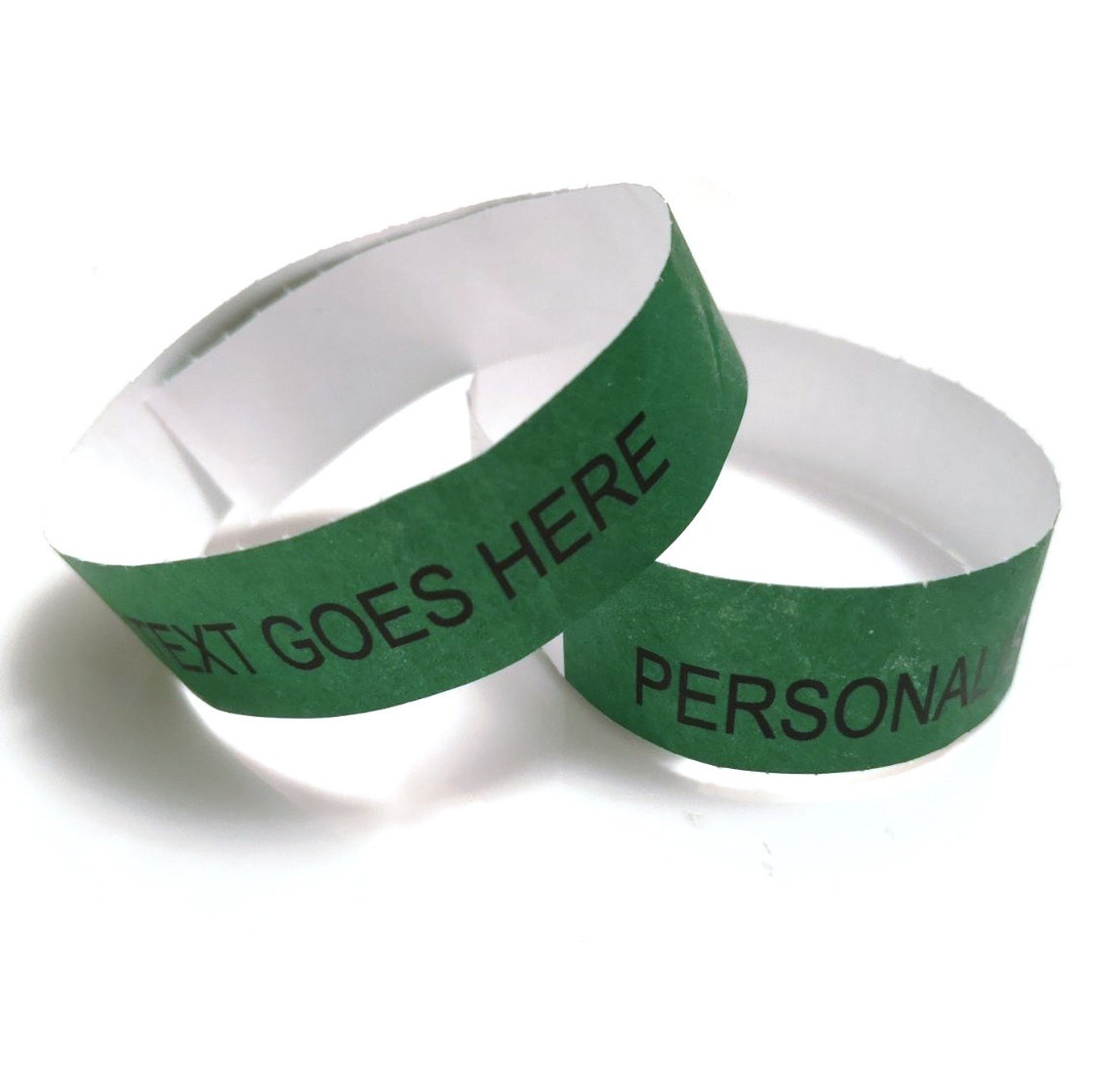 30 Personalised Paper Wristbands Custom Text Tyvek Bands Hen - Etsy