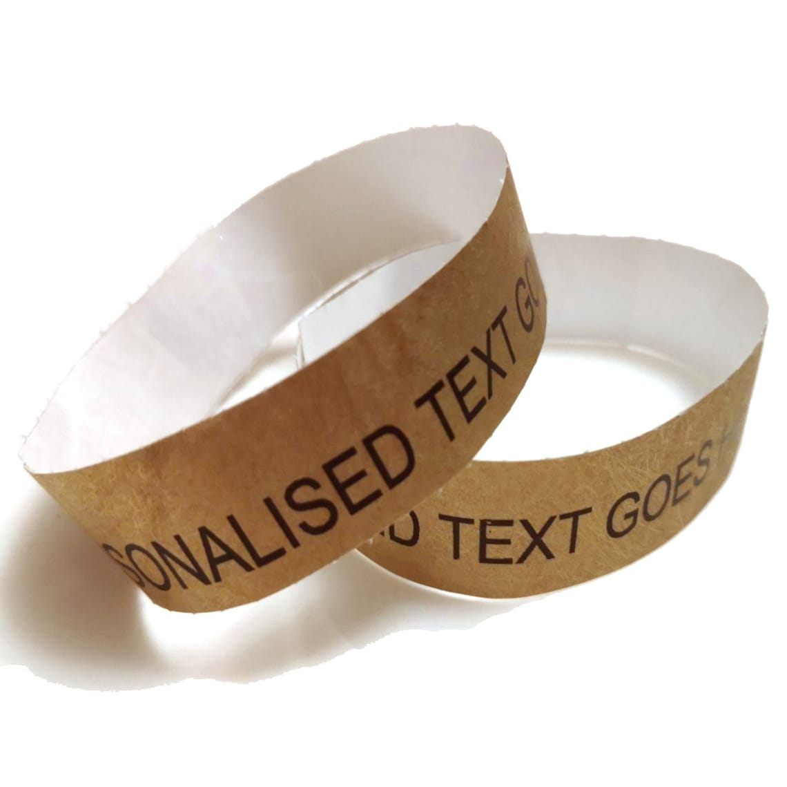 100 Personalised Paper Wristbands Custom Text Tyvek Bands Hen Stag ...