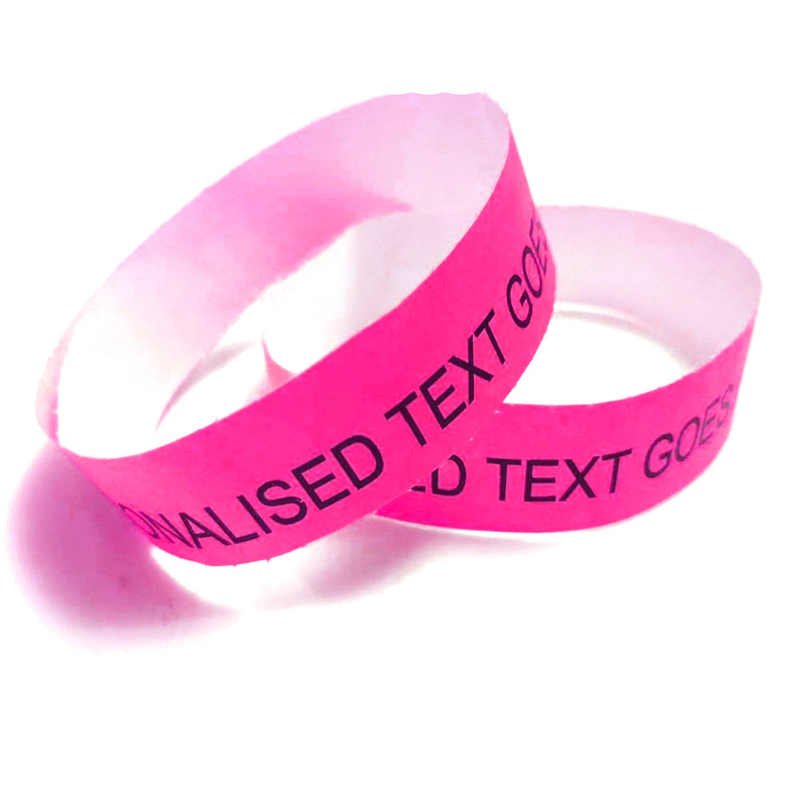 10 Personalised Paper Wristbands Custom Text Tyvek Bands Hen - Etsy