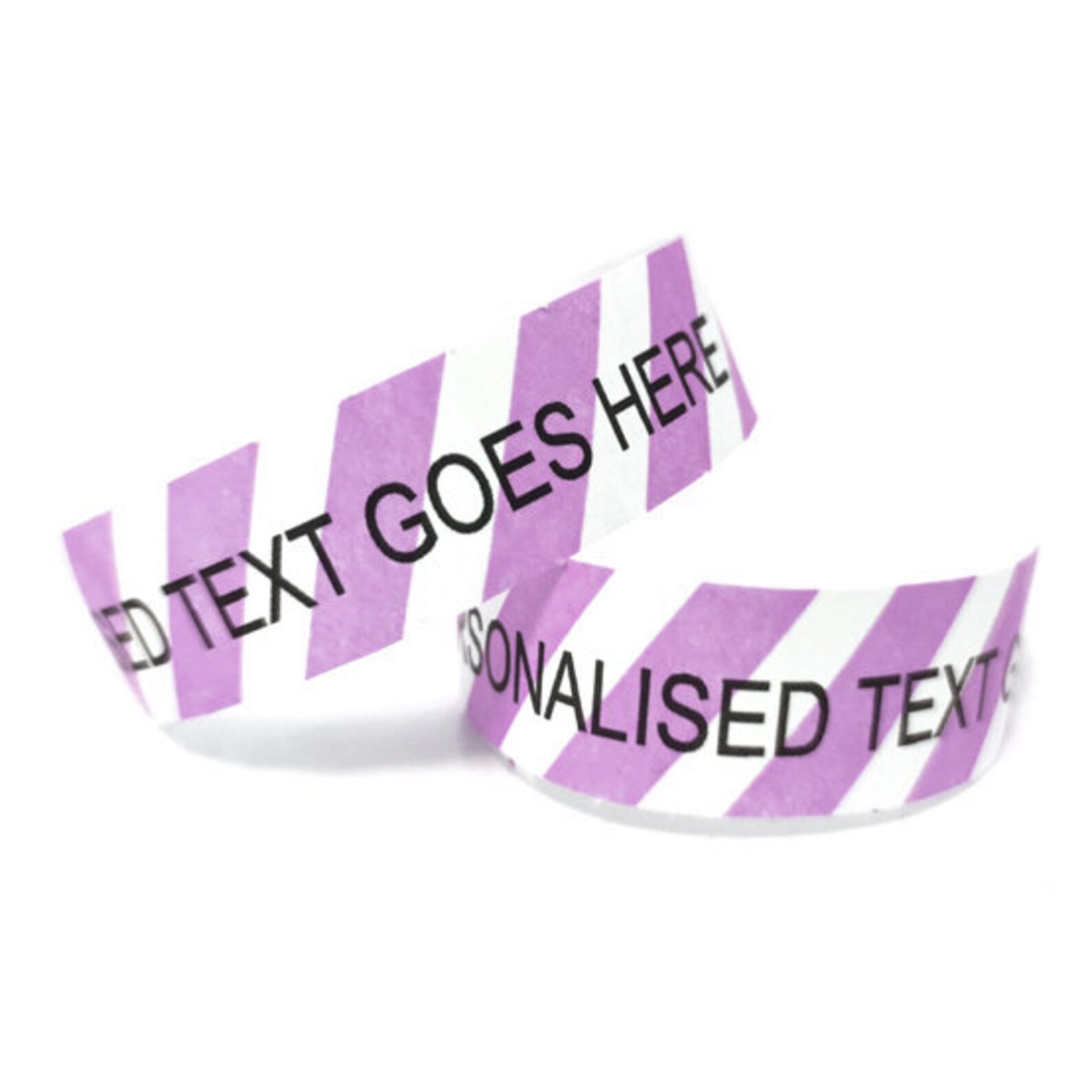 200 Personalised Paper Wristbands Custom Text Tyvek Bands Hen Stag ...