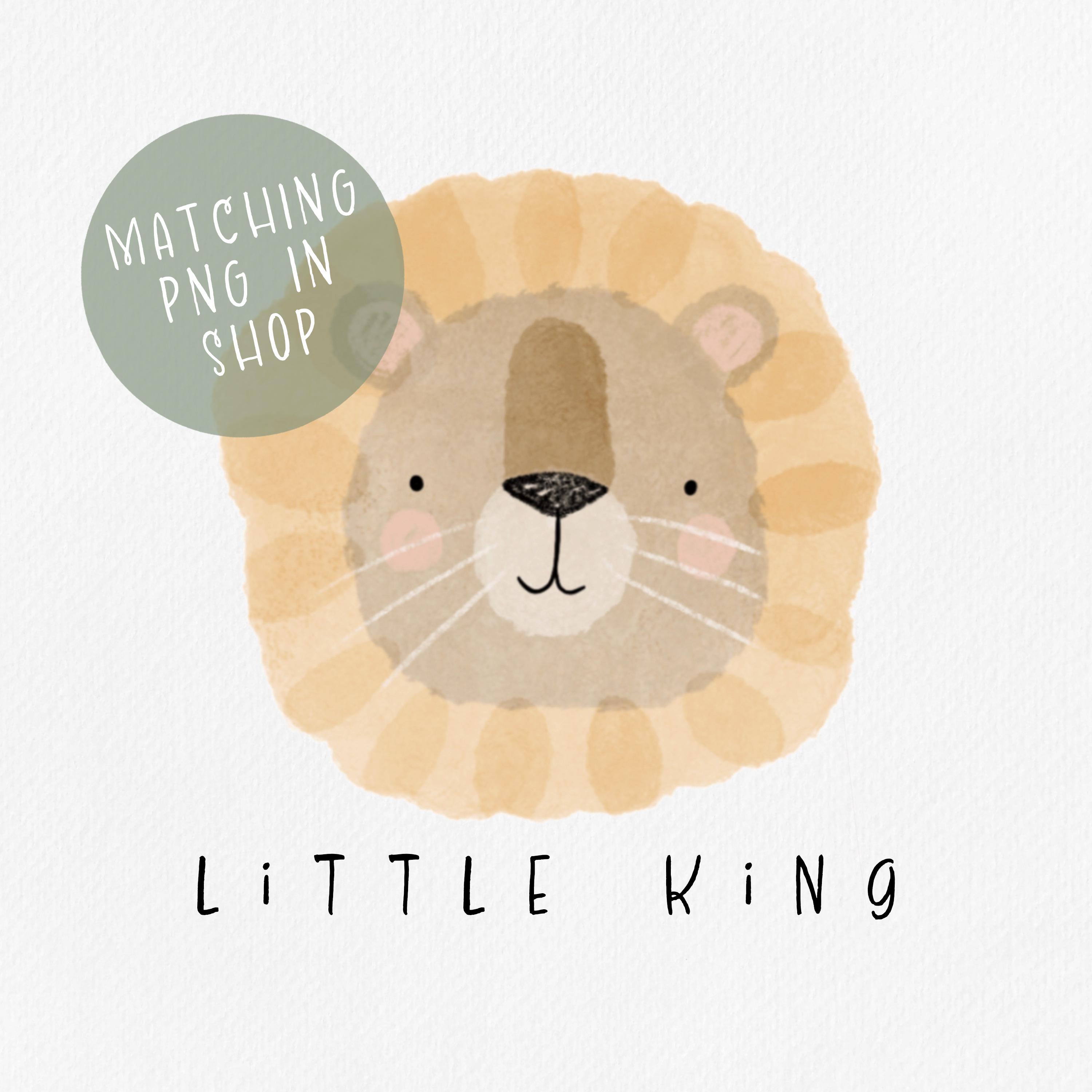 Lions Seamless Fabric Design, Cute Lion Pattern, Watercolor Surface ...